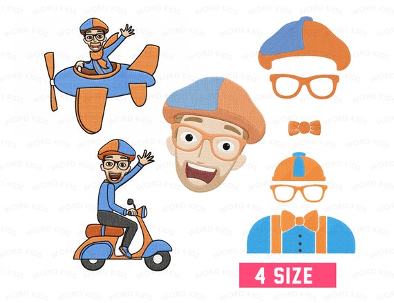Blippi Embroidery Design Blippi Embroidery Designs | Etsy Canada