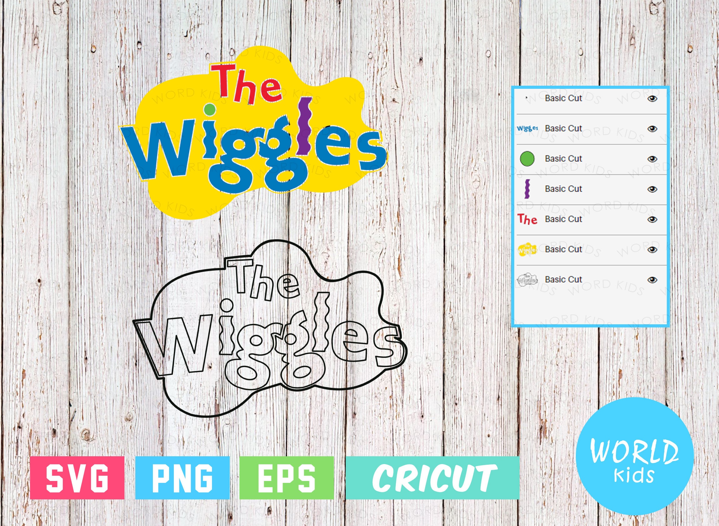 The Wiggles SVG The Wiggles Clip art The Wiggles for Cricut | Etsy México