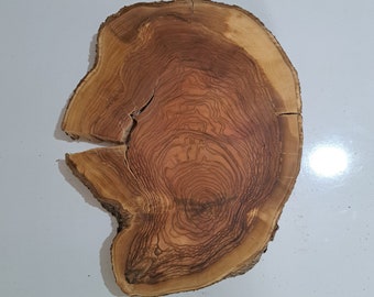 Olive Live Edge Wood Slab Olive Live Edge Log Wood Cookie Burl Slice ...