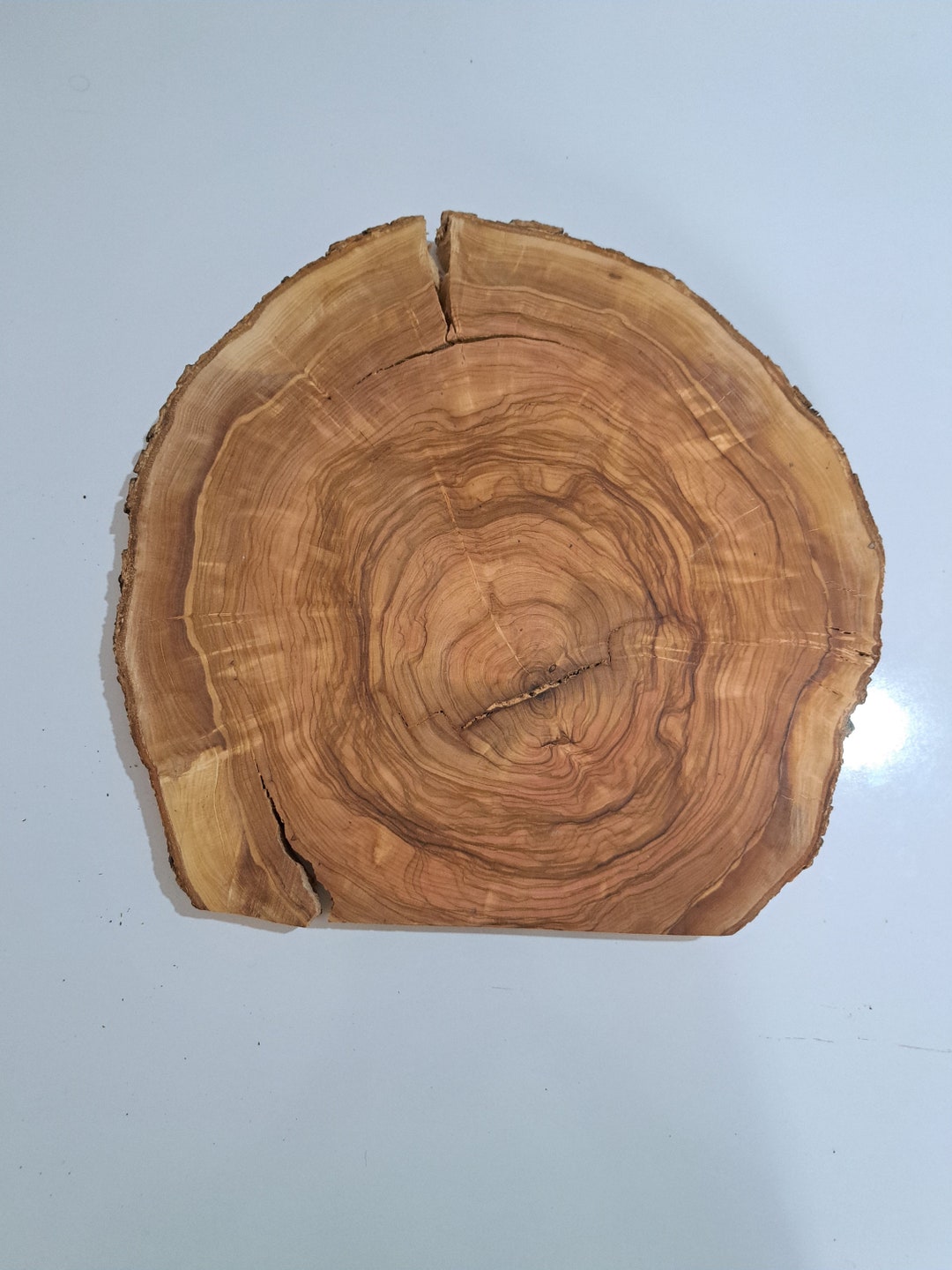 Olive Live Edge Wood Slab Olive Live Edge Log Wood Cookie Burl Slice ...