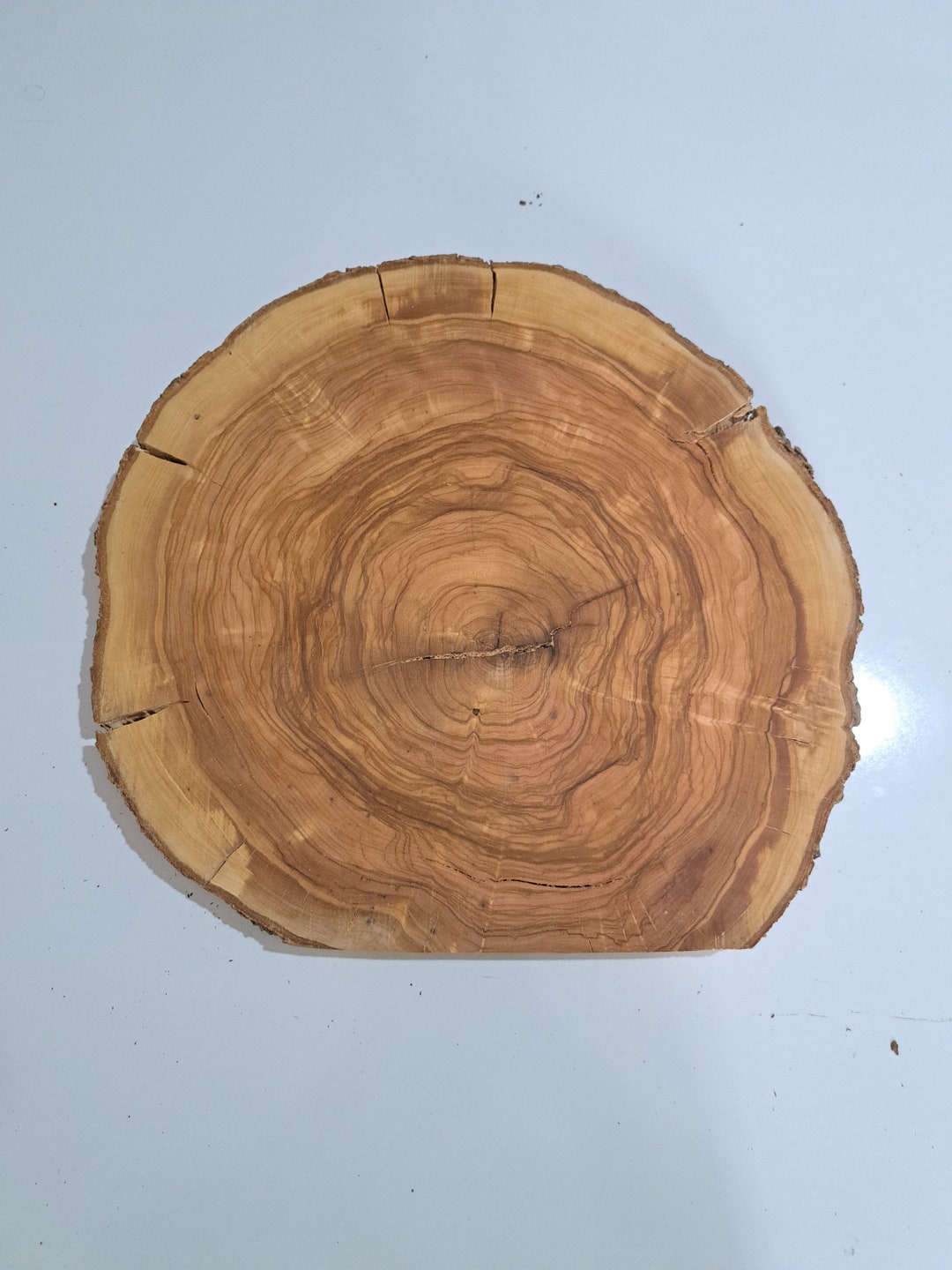 Olive Live Edge Wood Slab Olive Live Edge Log Wood Cookie Burl Slice ...