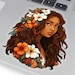 Cute Island Girl Sticker Hawaiian Woman Decal Tropical Vibes - Etsy