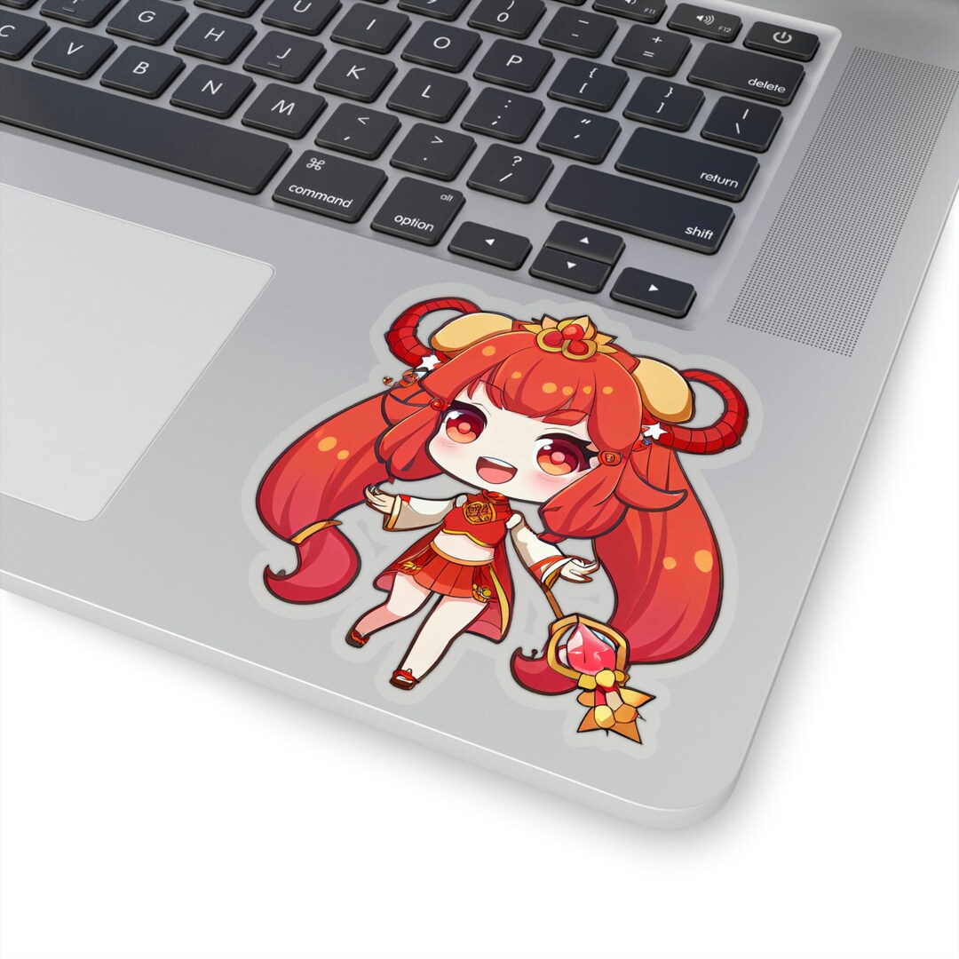 Cancer Crab Chibi Zodiac Sticker, Anime Astrology Decal, Kawaii Water ...