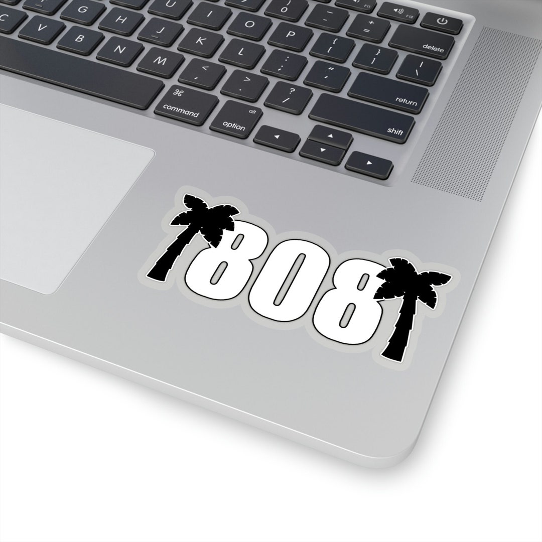 808 Hawaii Palm Trees Sticker Durable Vinyl Decal for Laptop, Car ...
