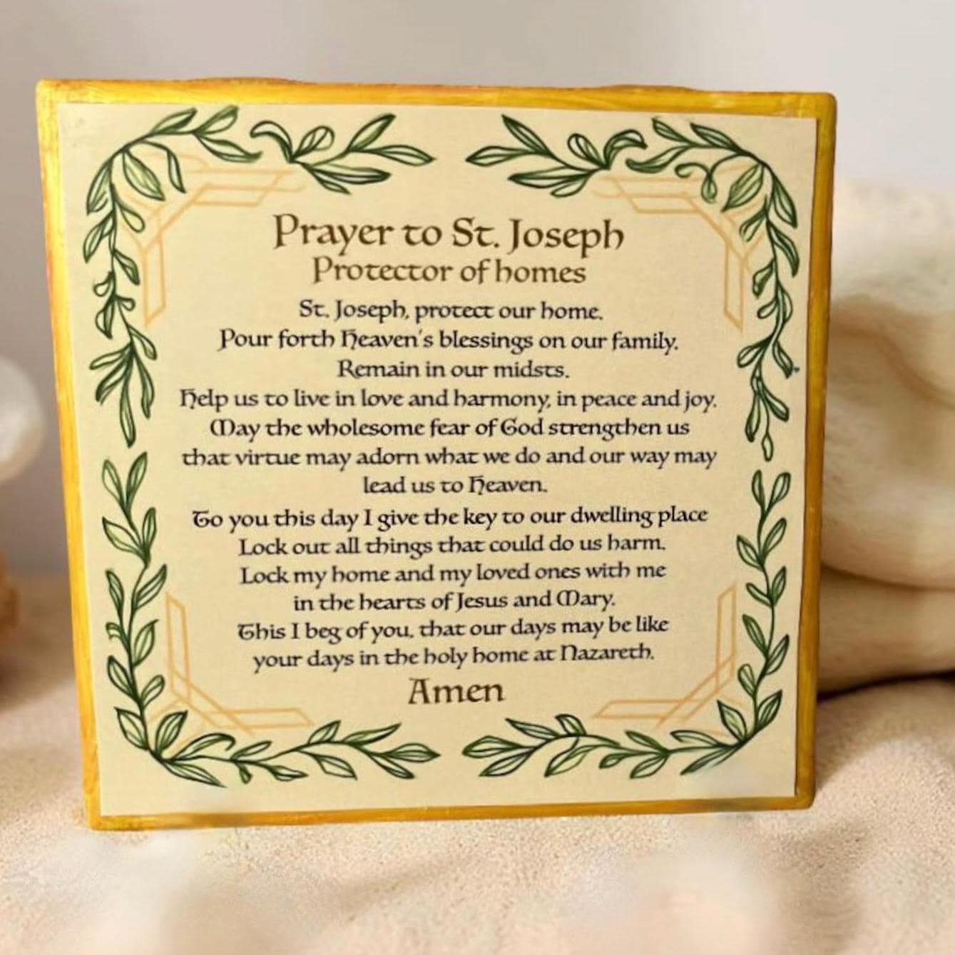 Prayer to St. Joseph, Protector of Homes - Etsy
