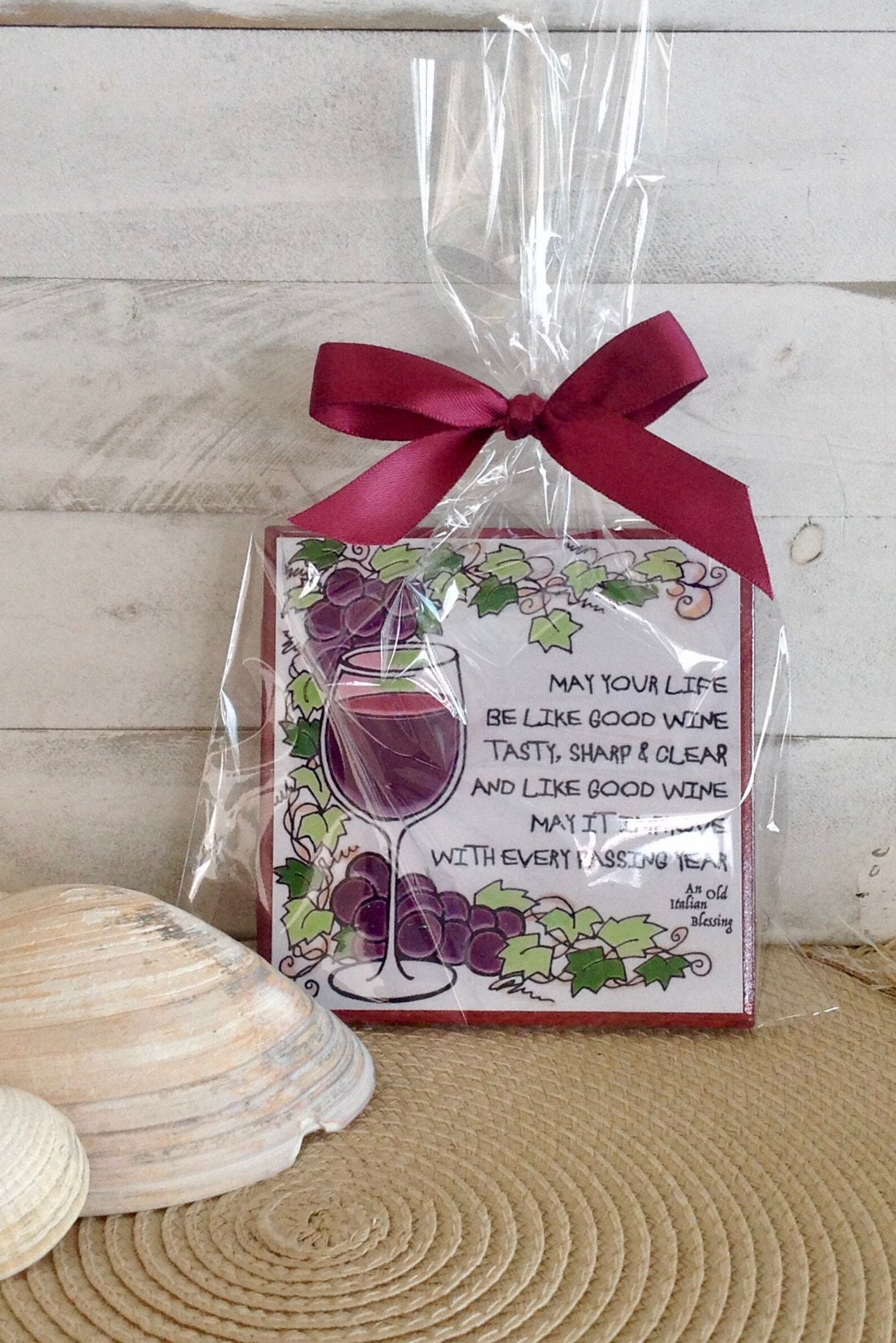 An OLD ITALIAN BLESSING. 4.25x4.25 Handcrafted Ceramic - Etsy