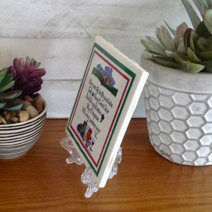 An OLD ITALIAN BLESSING. 4.25x4.25" Handcrafted Ceramic Tile Sign With ...