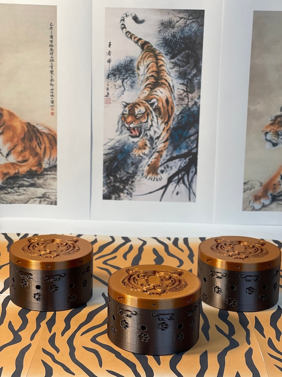 The Tiger Puzzle Box 3D Printed | Etsy Australia