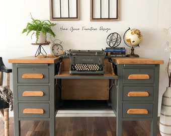 Vintage Typewriter Desk Table - Etsy