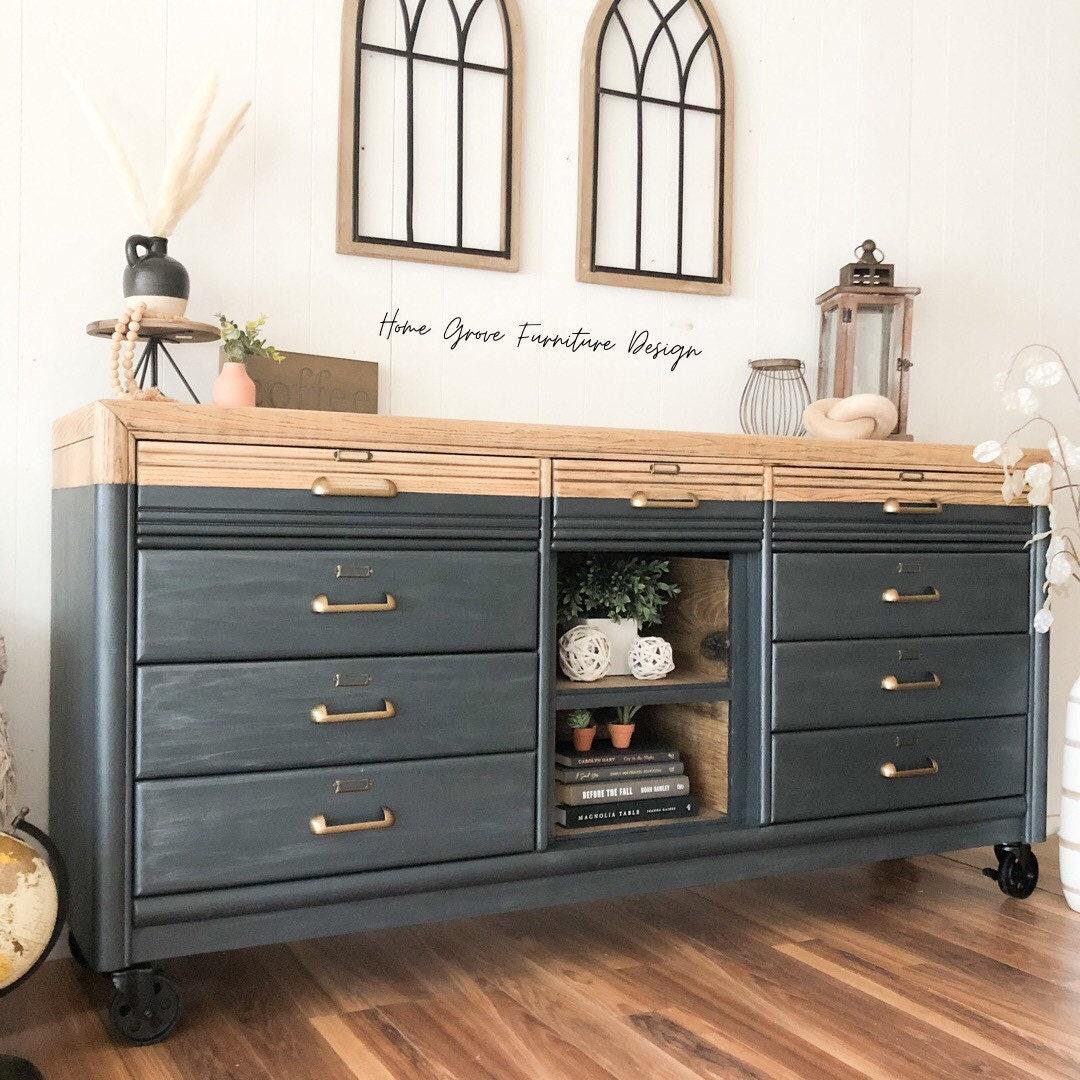 SOLD Industrial Dresser - Etsy