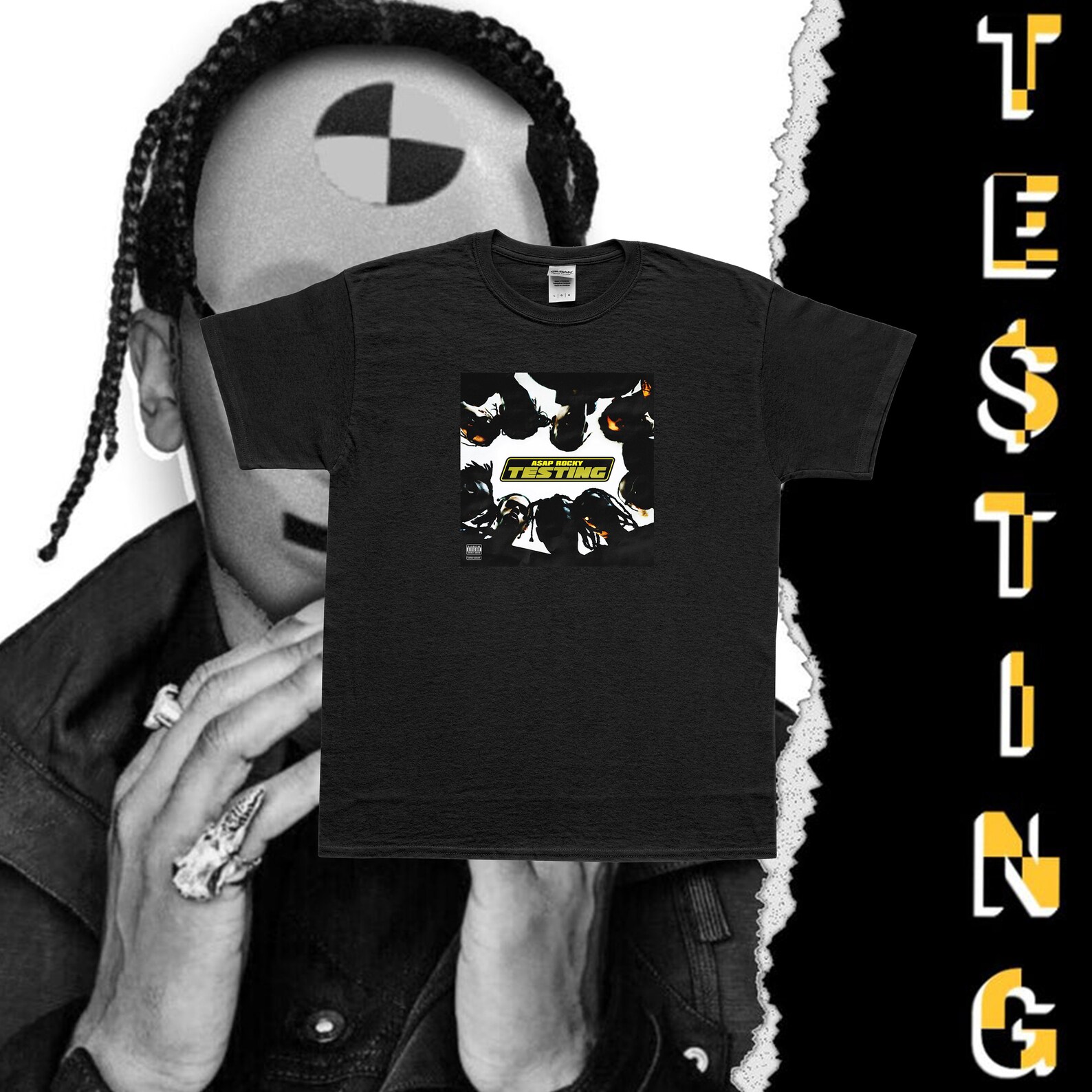 ASAP Rocky Testing Album Cover inspiriert Premium Box Print | Etsy