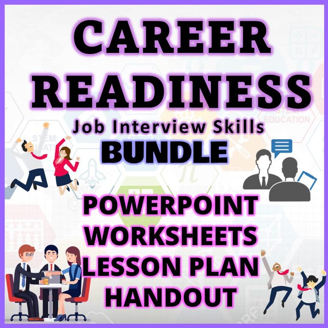 Career Readiness Lessons for Teens, Job Readiness Lessons, Career ...