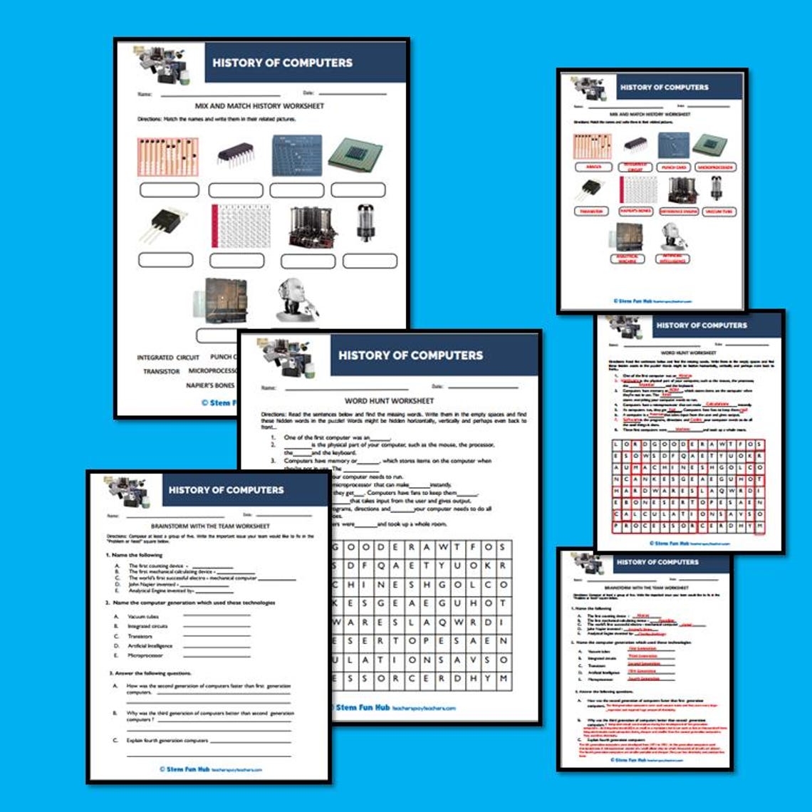 Complete History of Computers Bundle | Educational Powerpoint ...