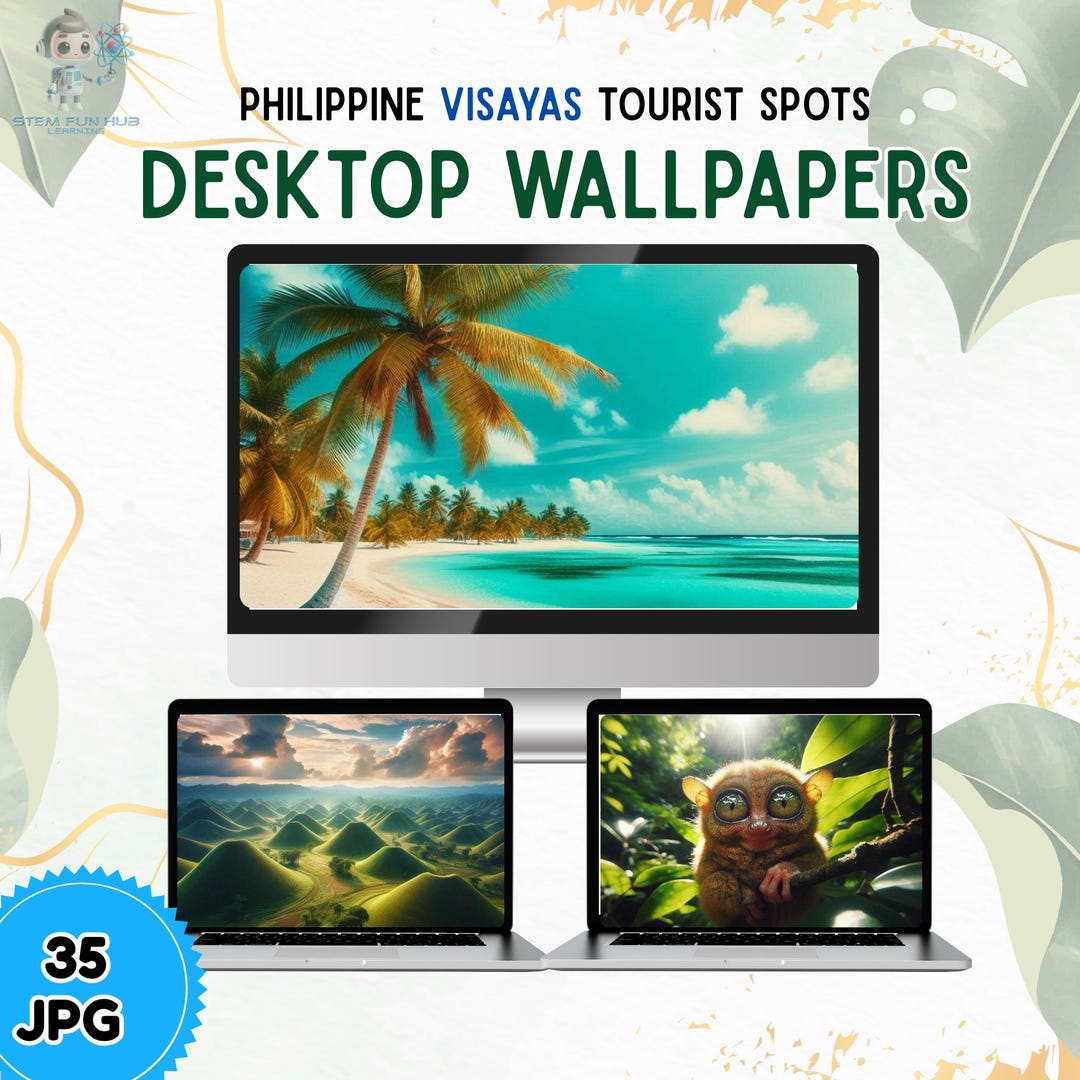 Philippines Visayas Landmark Clipart Bundle | Landscapes Wanderlust ...