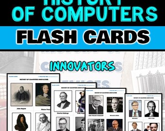 Computer History Flashcards: Inventors Study Aid (digital Download) - Etsy