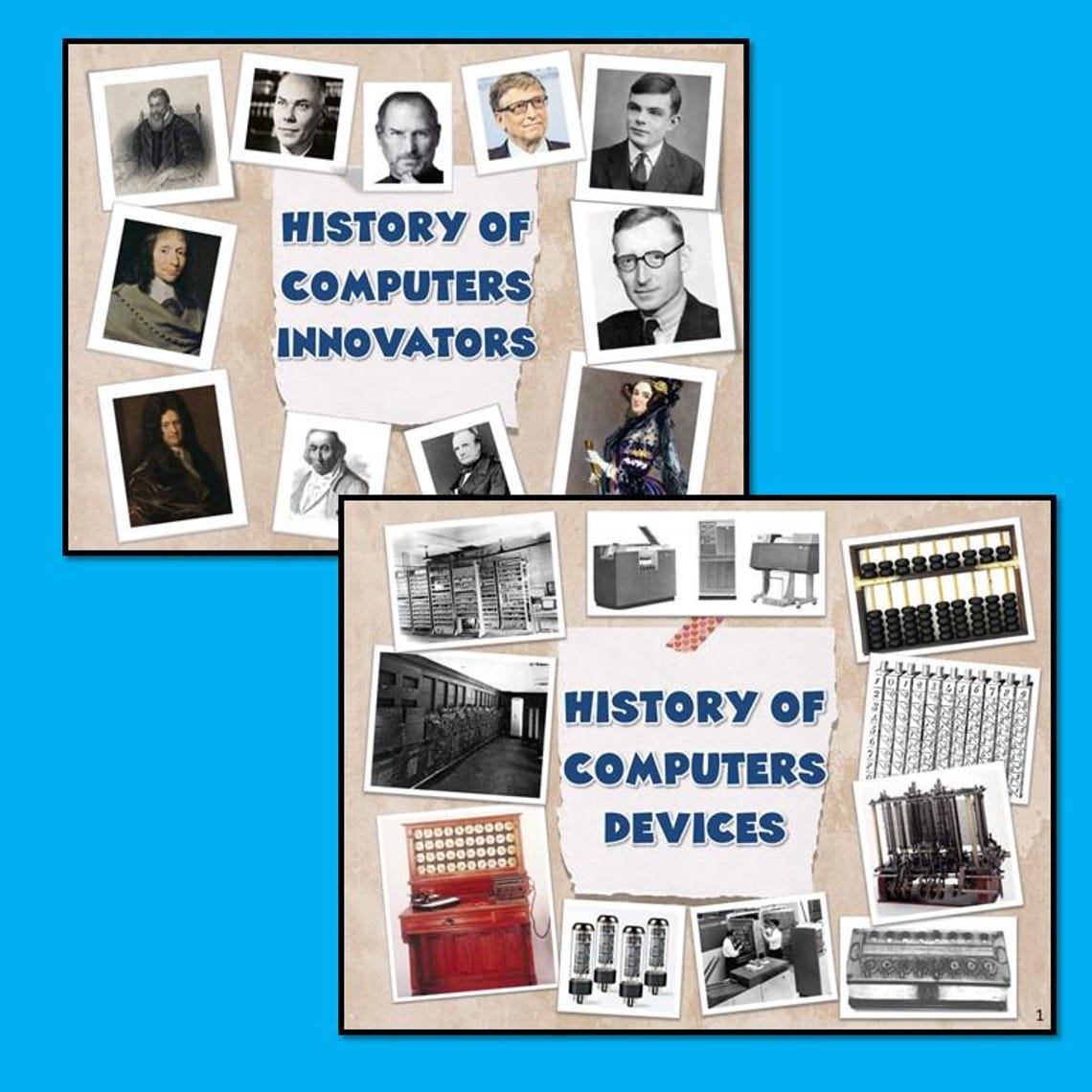 Complete History of Computers Bundle | Educational Powerpoint ...