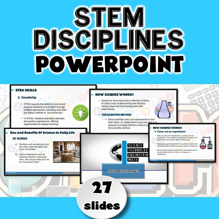 STEM Skills & Disciplines Bundle | Powerpoint Presentation | Lesson ...