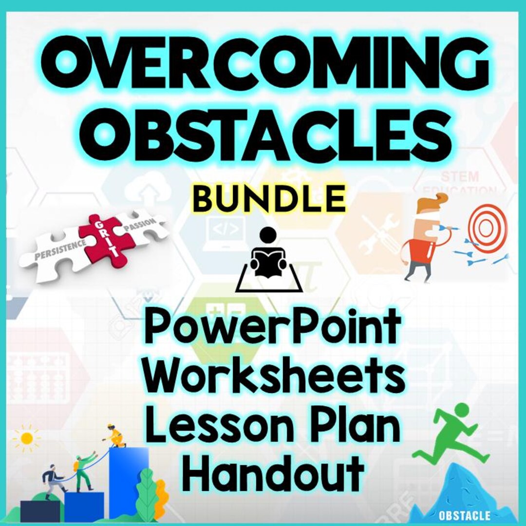 Overcoming Obstacles SEL Lesson Bundle | Growth Mindset Activities for ...