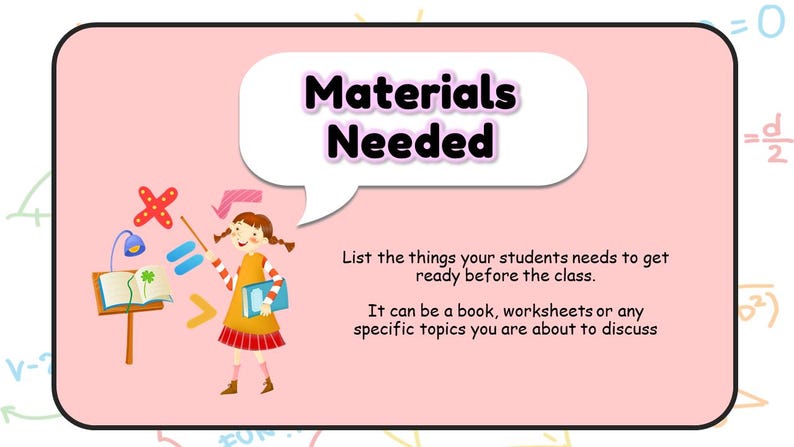 Editable Math Powerpoint Template: Middle & High School Teaching ...