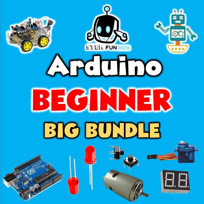 Arduino Robotics for Beginners Mega Bundle, Learning Robotics for Kids, Home School Robotics ...