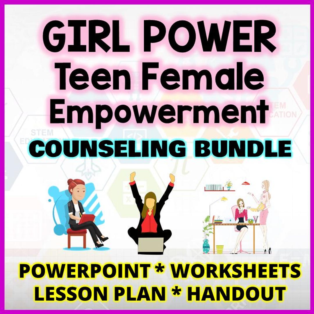 Teen Girl Empowerment Counseling Bundle: Self-esteem & Leadership ...