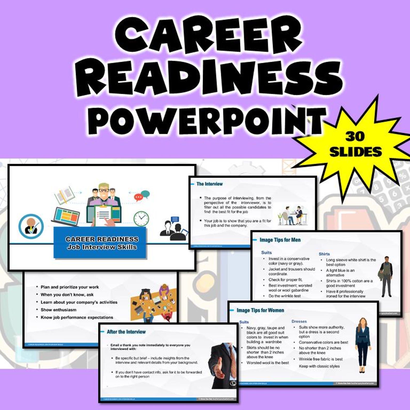 Career Readiness Bundle: Job Interview Skills, Worksheets (digital ...
