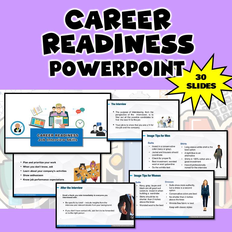 Career Readiness Lessons for Teens, Job Readiness Lessons, Career ...