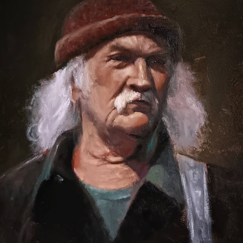 Portrait of David Crosby - Etsy