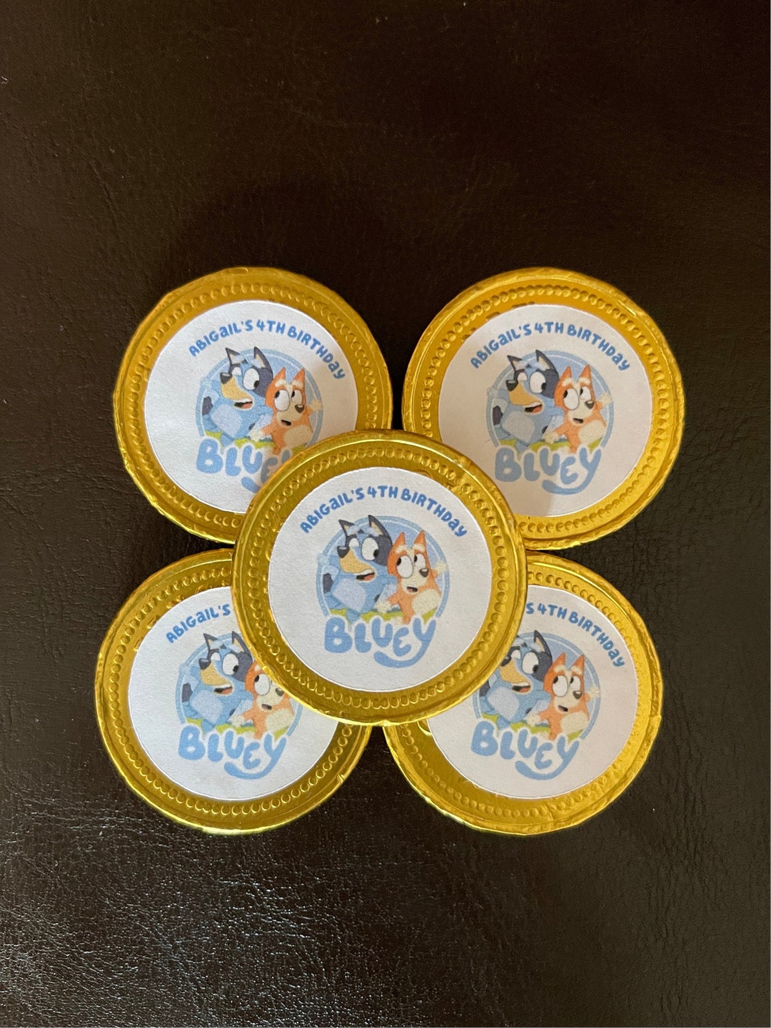 Bluey Birthday Chocolate Coins Birthday Party Bluey Party - Etsy UK