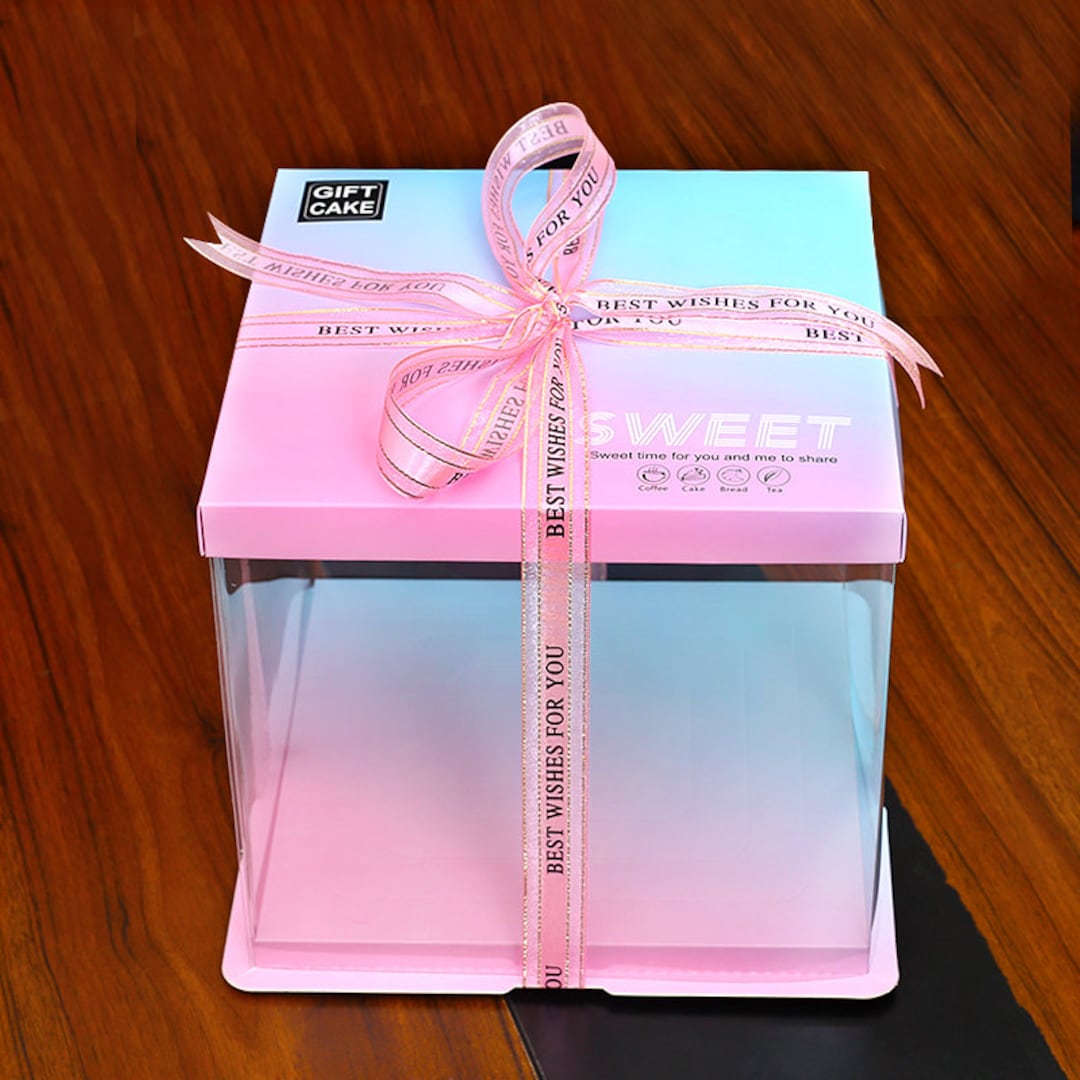 Clear PVC Gift Box Cake Packaging Transparent Box .for All - Etsy