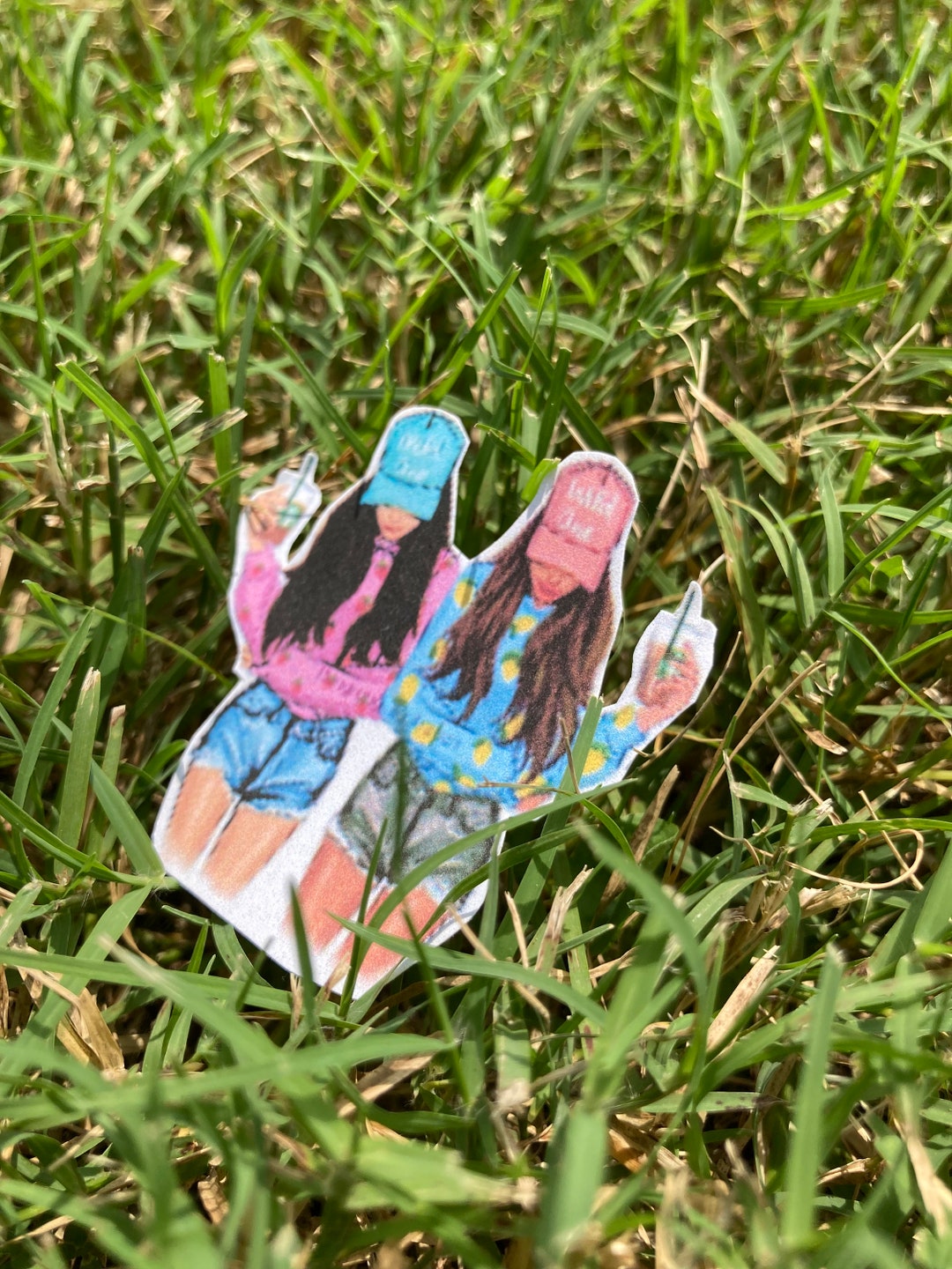 Two Girls BFF Sticker - Etsy