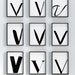 Printable Art: Letter v Poster Typography Poster - Etsy