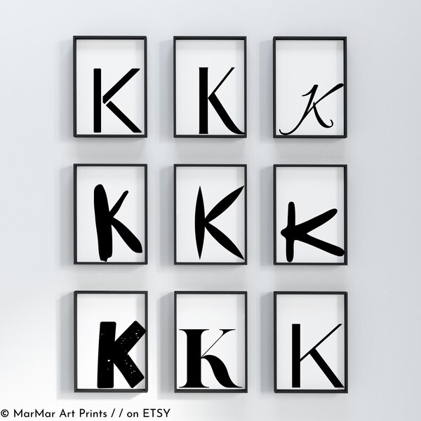 Letter K Print - Etsy