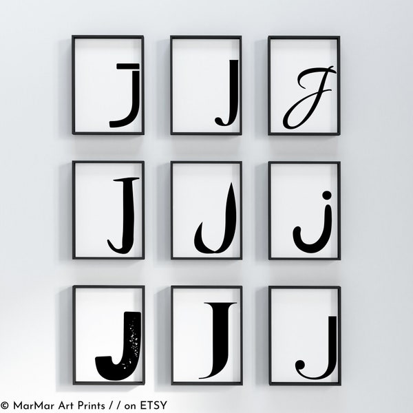 Letter J Sign - Etsy