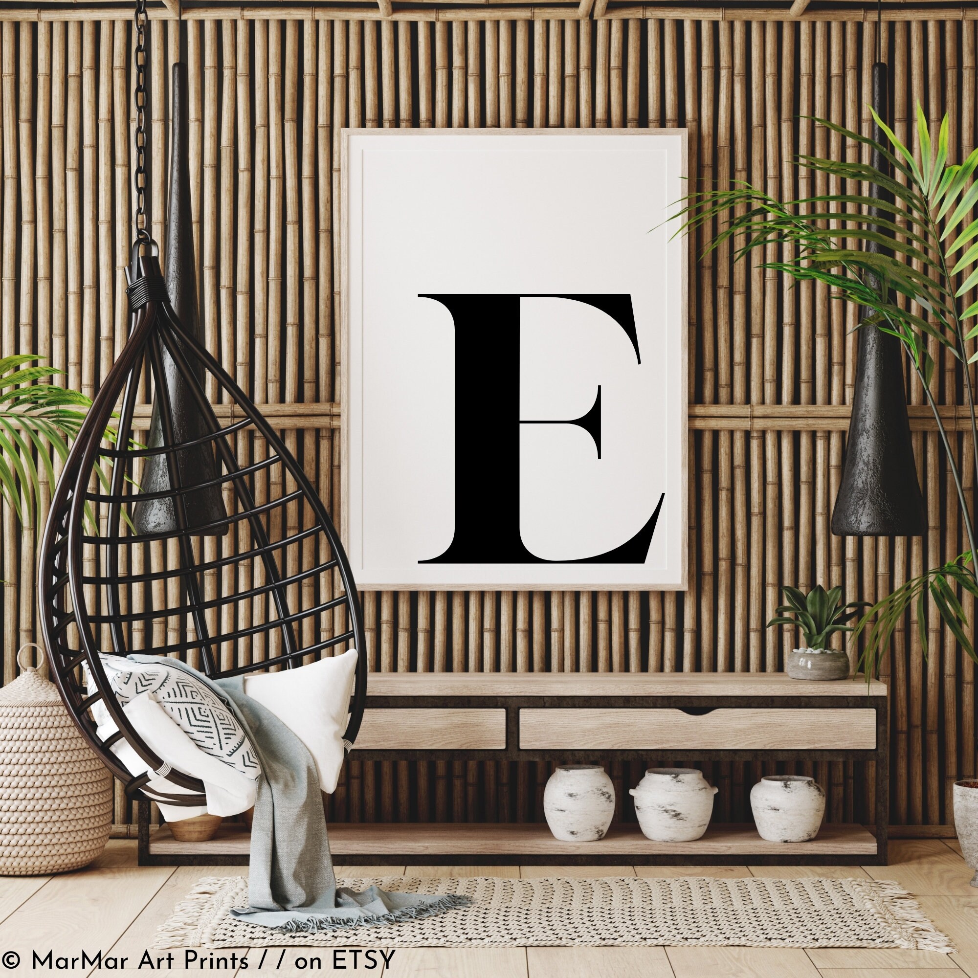 Letter E Printable Wall Art Printable Set of 9 Alphabet - Etsy