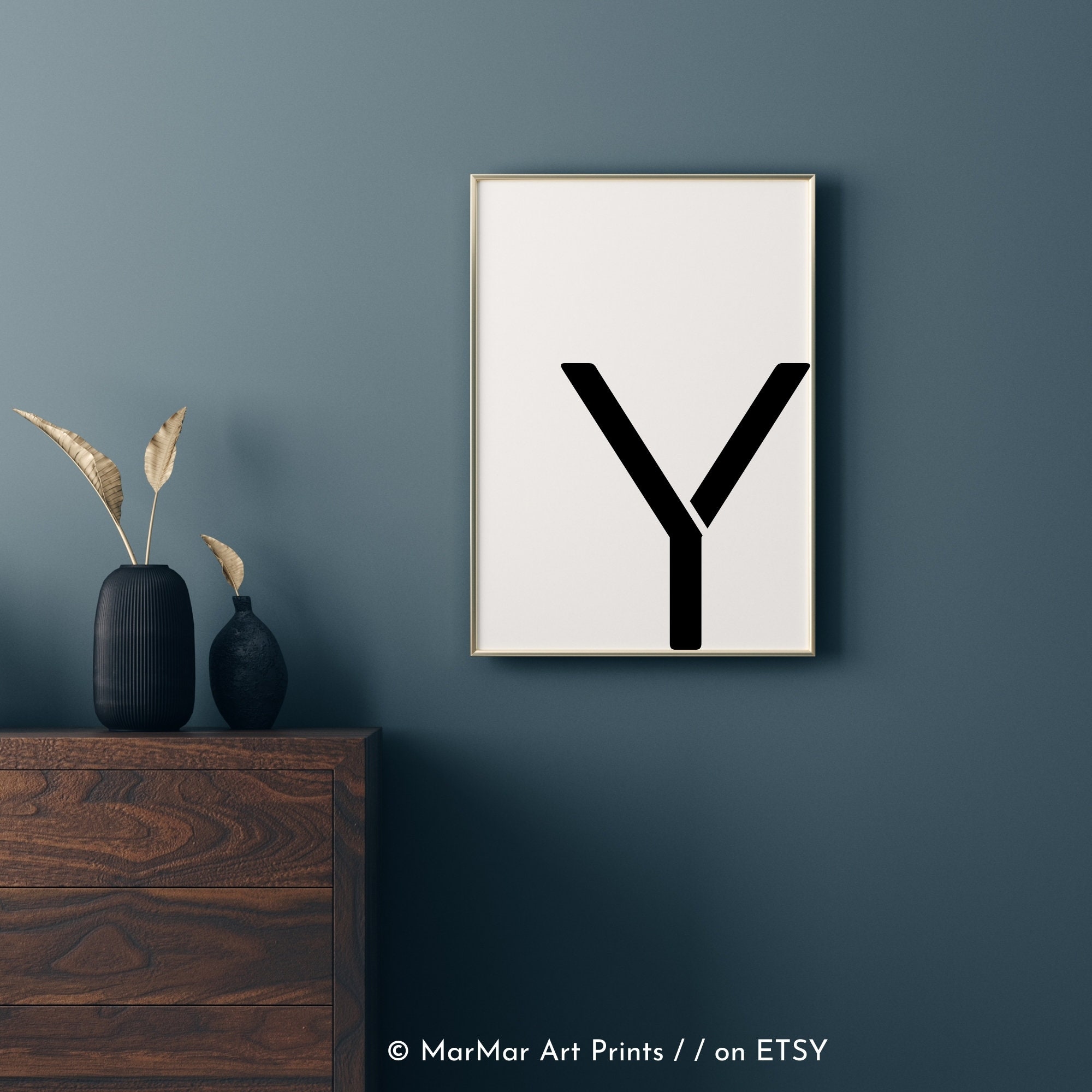 Printable Art: Letter y Poster Typography Poster - Etsy