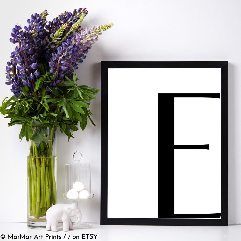 Letter E Printable Wall Art Printable Set of 9 Alphabet - Etsy