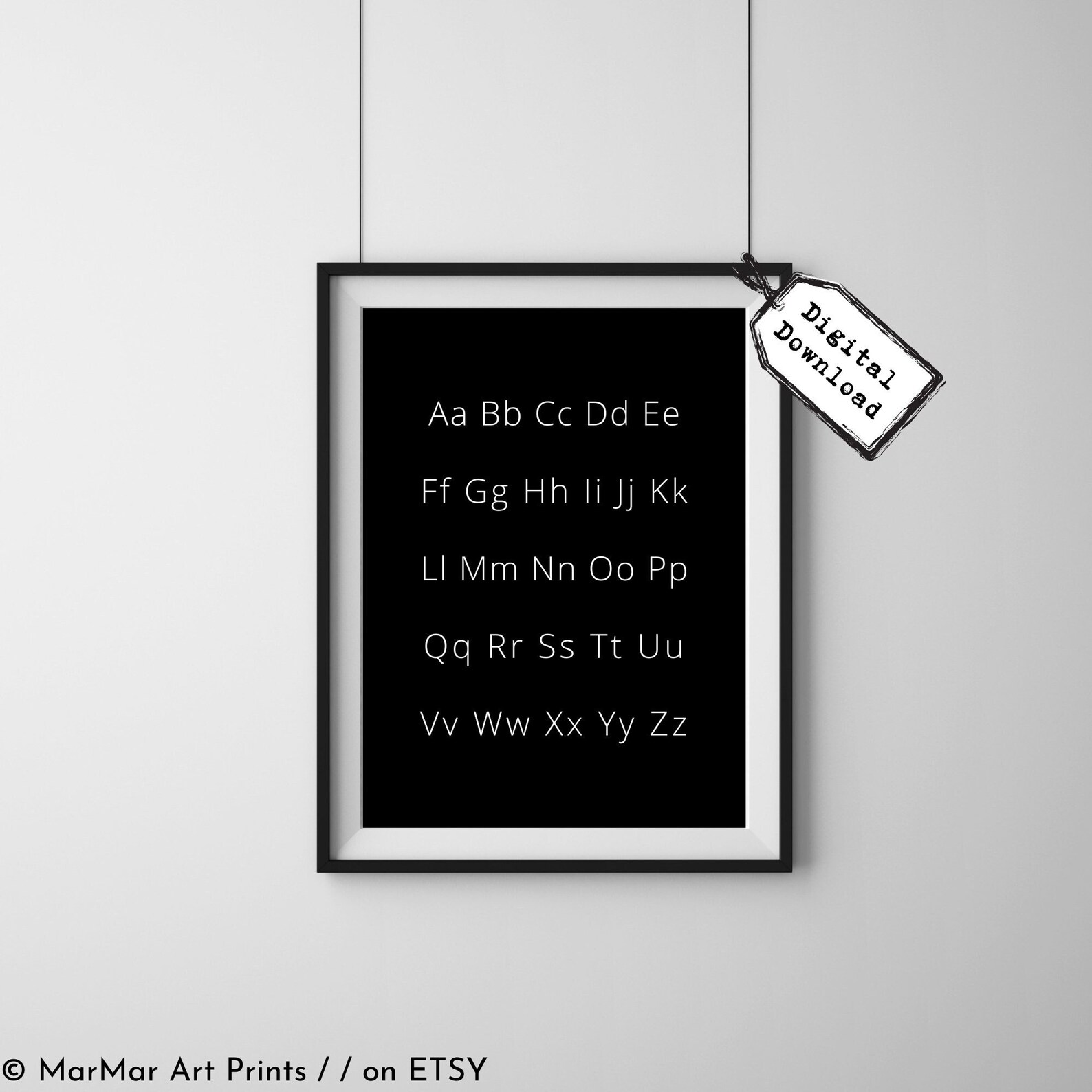 Alphabet Printable Art, ABC Poster, A to Z Poster, Abc Wall Art ...