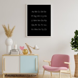 Alphabet Printable Art, ABC Poster, A to Z Poster, Abc Wall Art ...