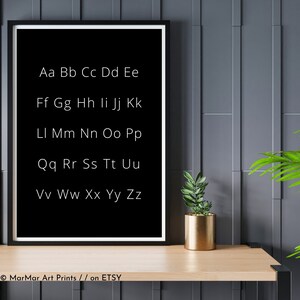 Alphabet Printable Art, ABC Poster, A to Z Poster, Abc Wall Art ...