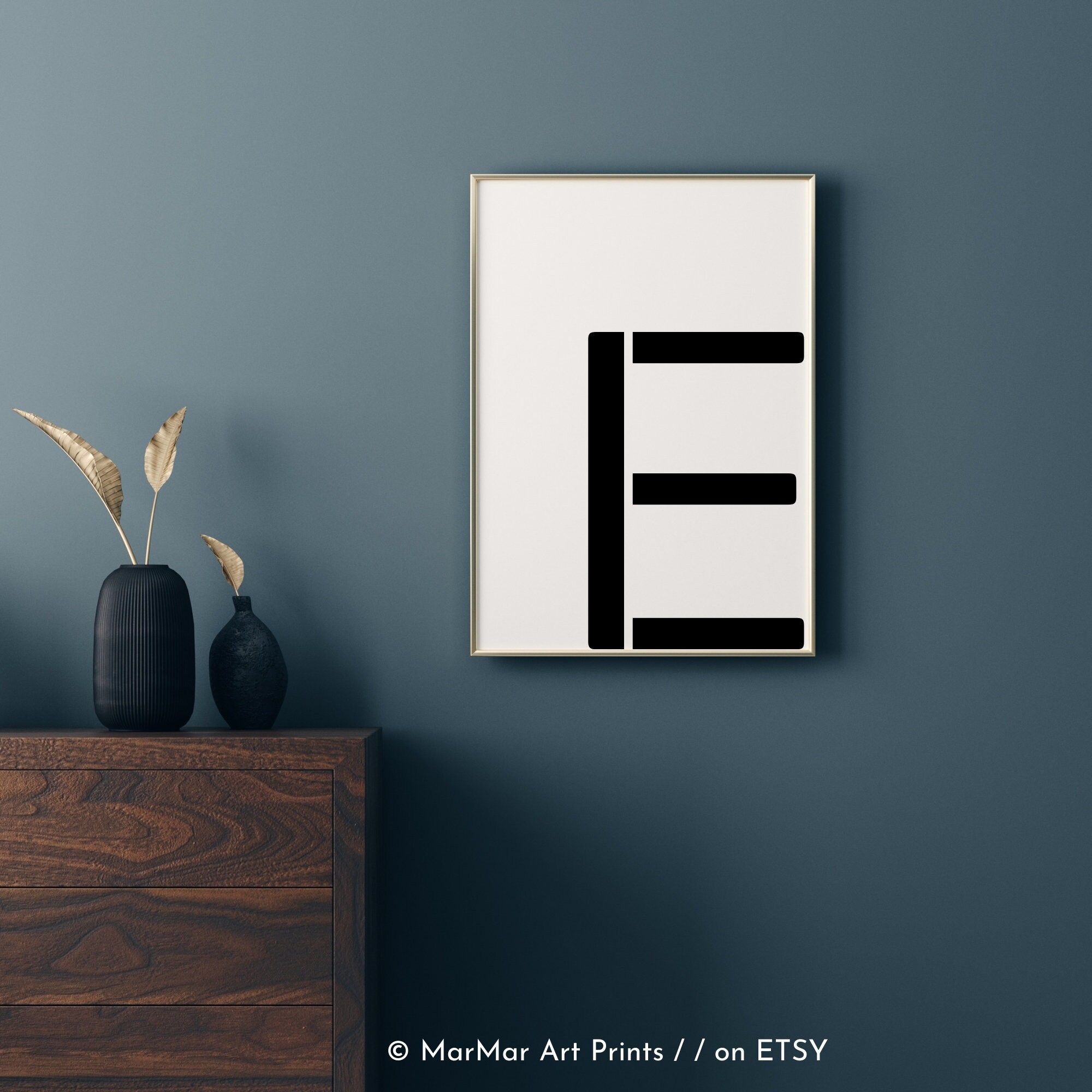 Letter E Printable Wall Art Printable Set of 9 Alphabet - Etsy