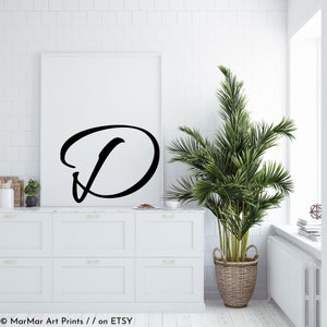 Letter D Printable Wall Art, Printable Set of 9, Alphabet Initial D ...