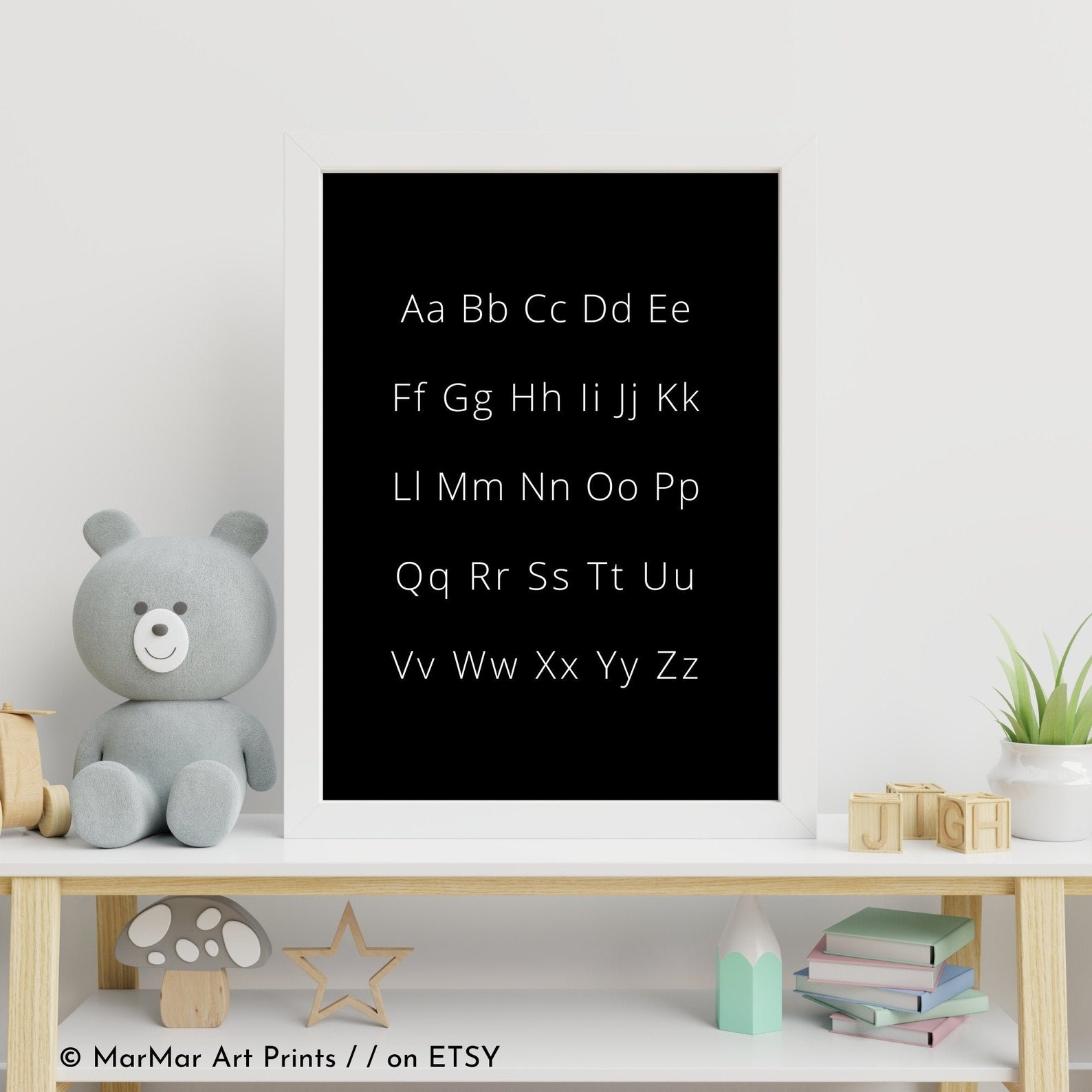 Alphabet Printable Art, ABC Poster, A to Z Poster, Abc Wall Art ...