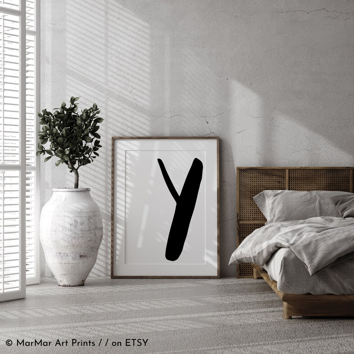 Printable Art: Letter y Poster Typography Poster - Etsy