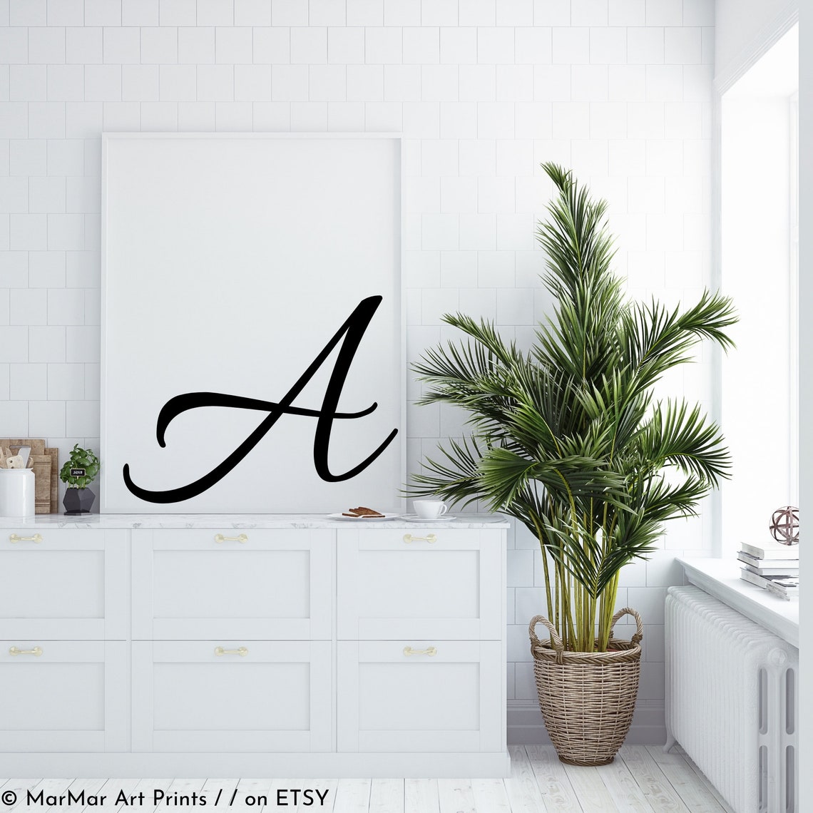 Letter A Printable Wall Art Printable Set of 9 Alphabet - Etsy