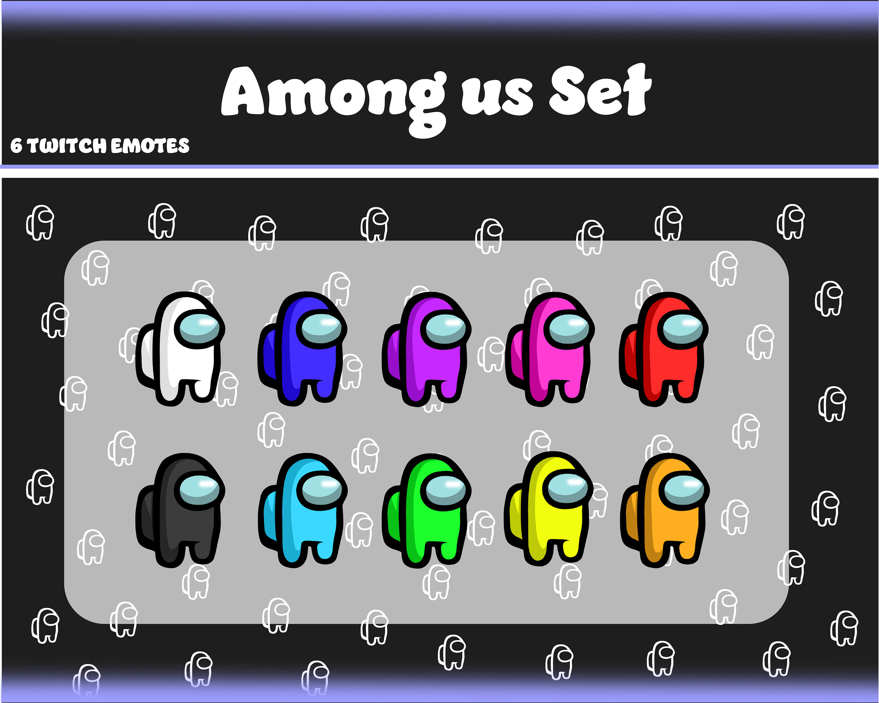 Among Us Twitch Sub Badges - Etsy