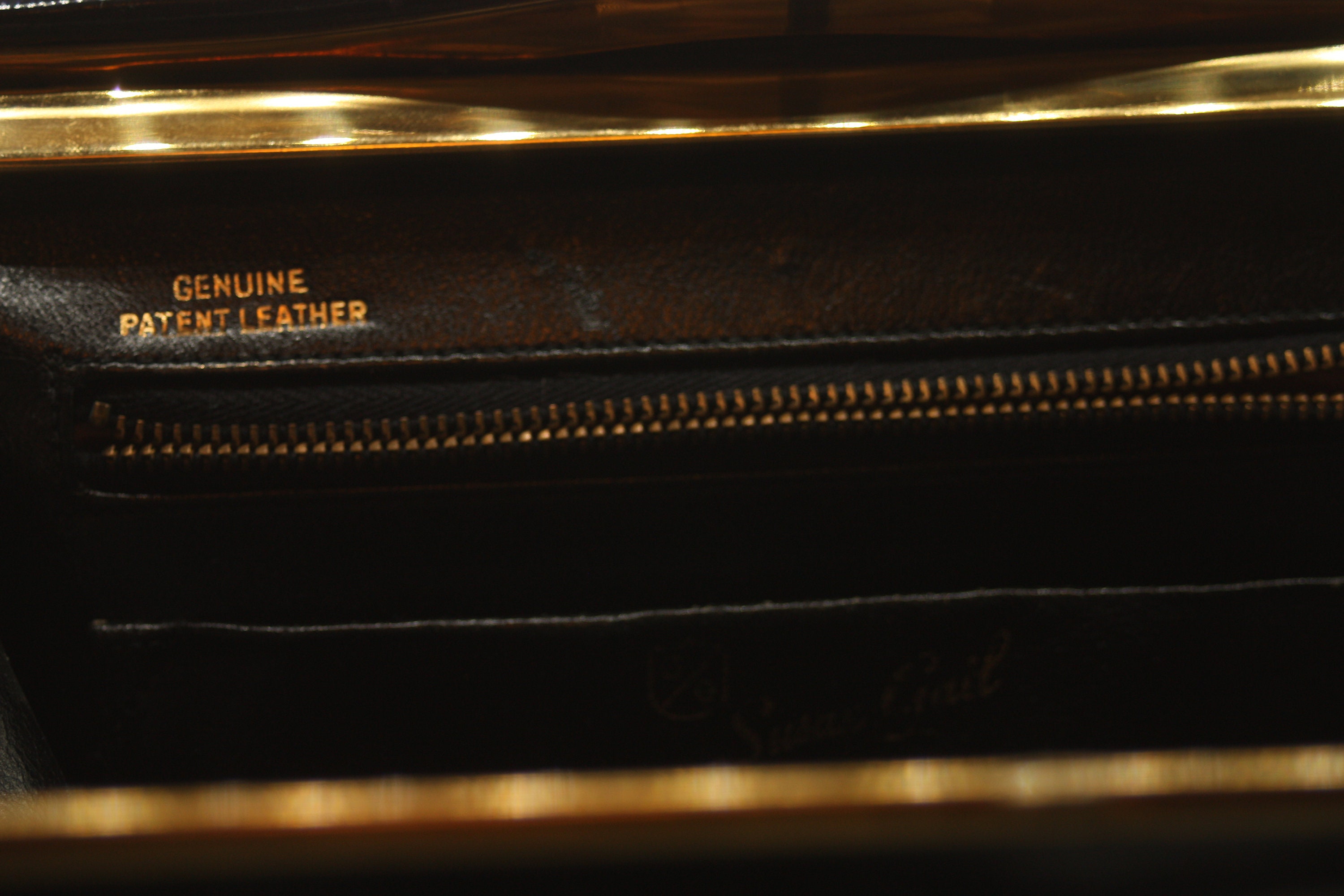 Vintage Black Patent Leather Susan Gait Handbag - Etsy