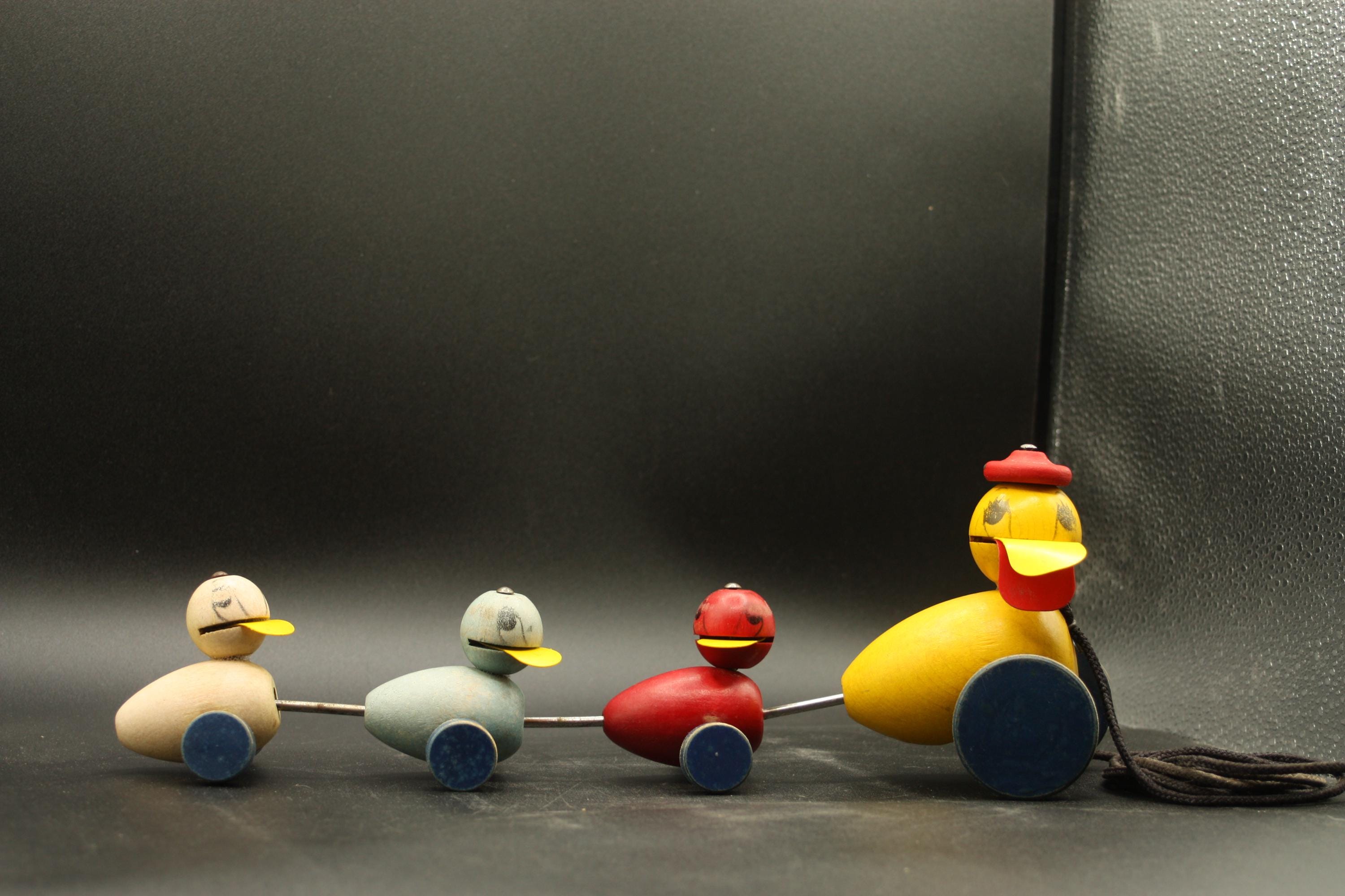 Fisher Price Wooden Duckie Pull Toy - Etsy