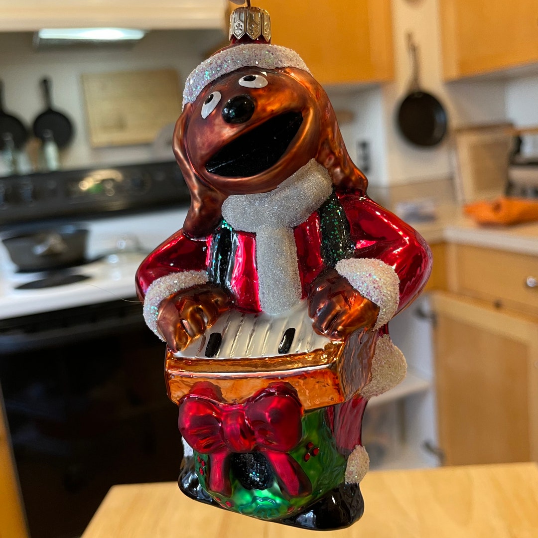 Rowlf the Dog, 1990s "play It Again Santa" Blown Glass Christmas ...