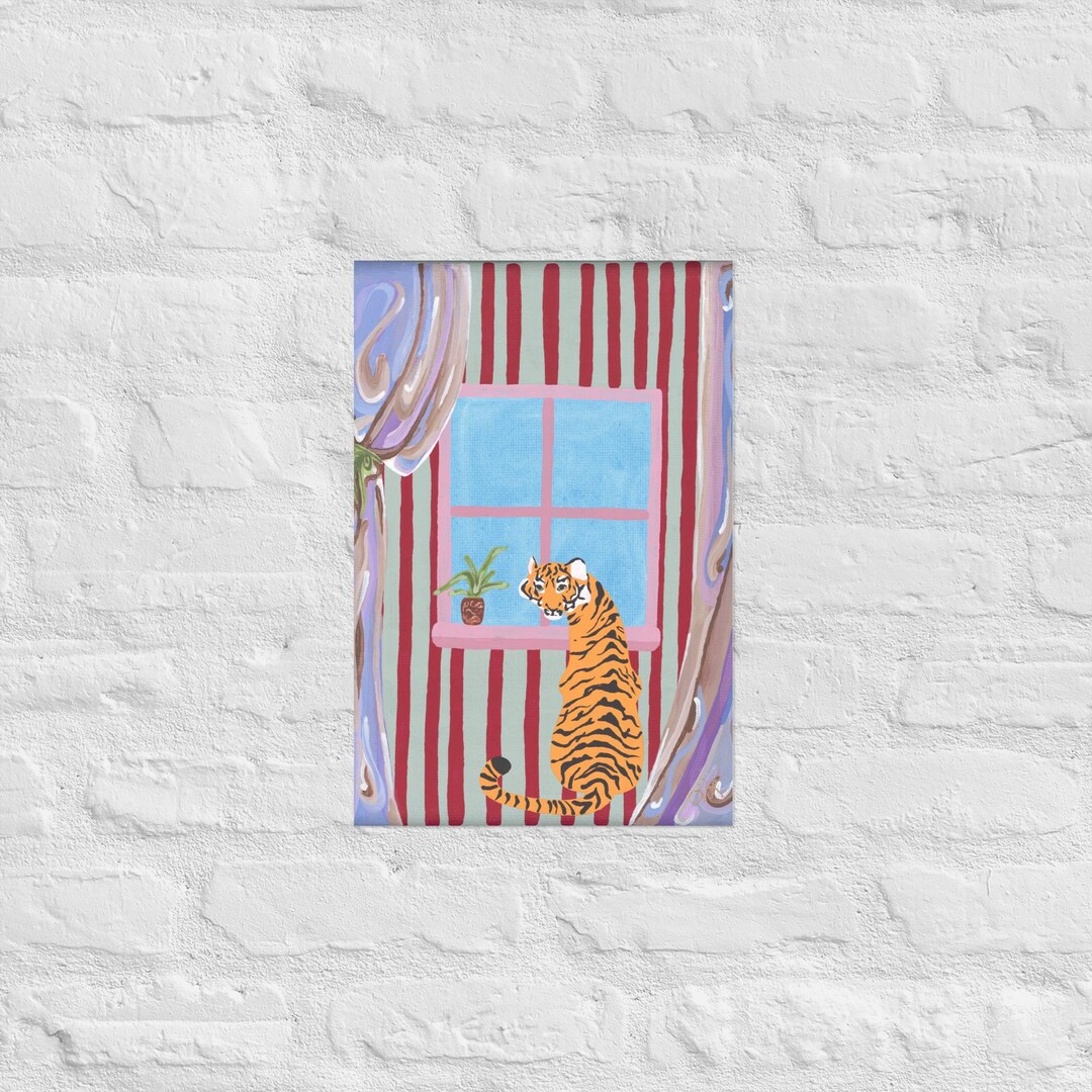 Tiger at the Window - Luster Photo Paper Print - Etsy